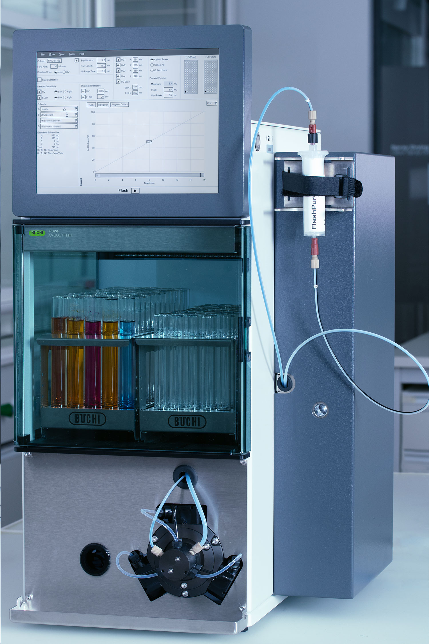 Entry-level chromatography system - Pure C-805 Flash | DONAU LAB Budapest